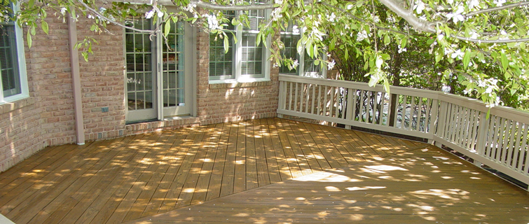 Two Tone Deck Staining Sealing Deck Maintenance MD VA